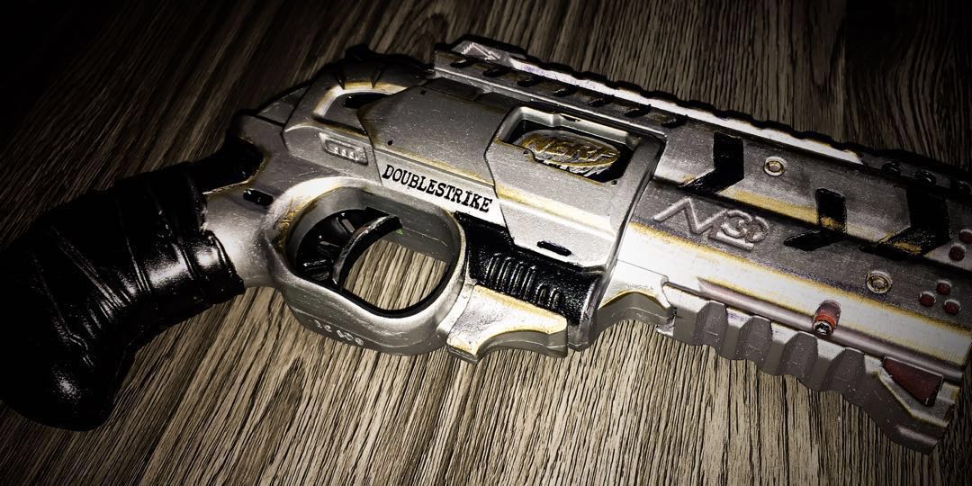 Nerf Doublestrike Custom Painting Service, 興趣及遊戲, 玩具 & 遊戲類 - Carousell