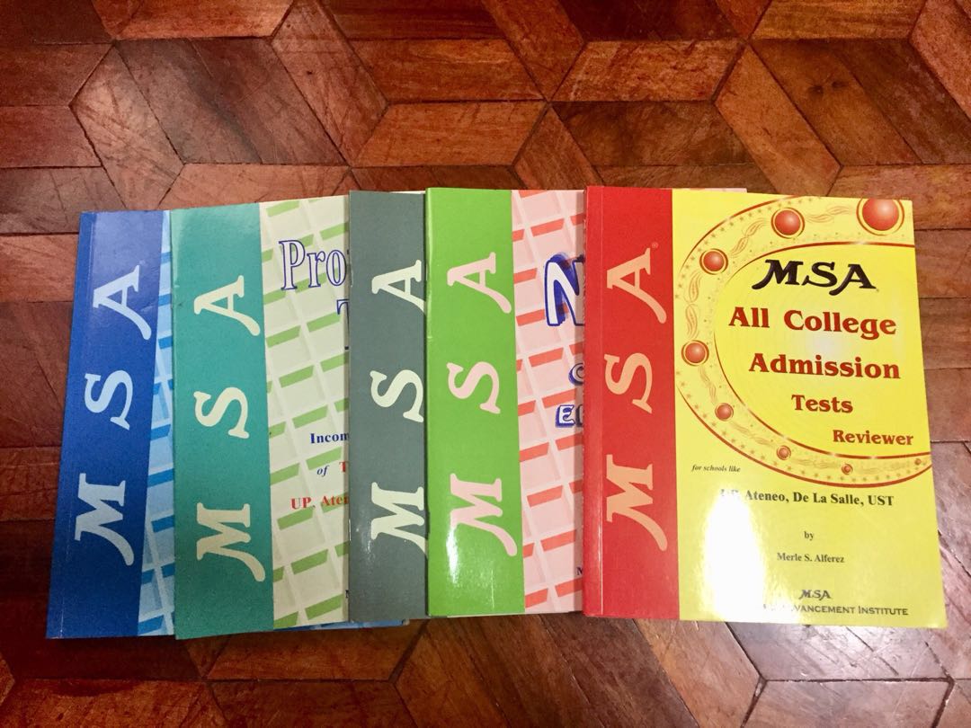 SET: MSA College Entrance Exam Reviewers, Hobbies & Toys, Books ...