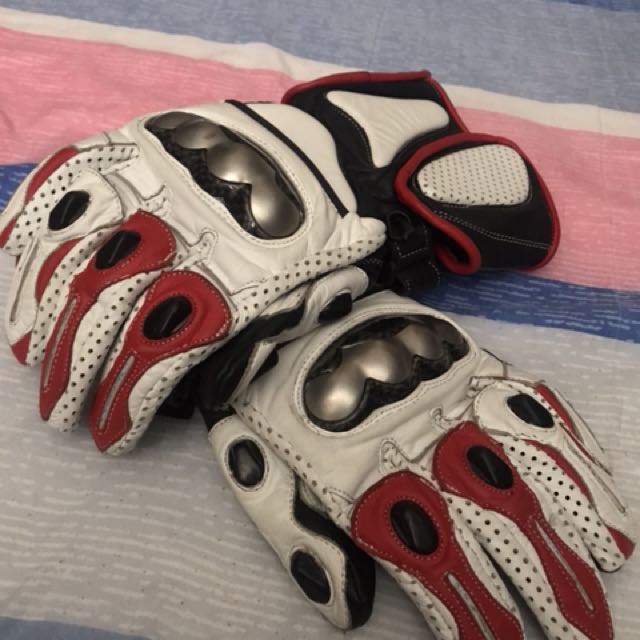 SRS knox racing full gloves, Motorcycles, Motorcycle Apparel on Carousell