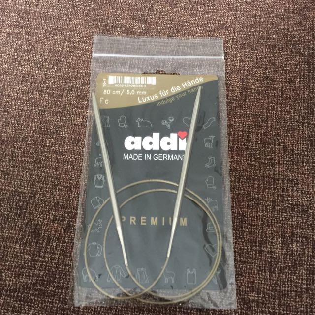 Authentic Addi Circular Fixed Needle 80cm, Hobbies & Toys, Stationery ...