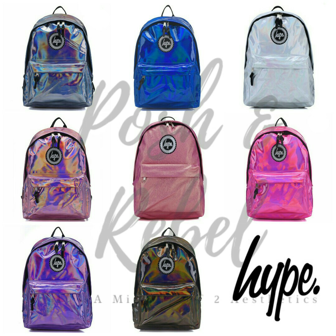 Authentic HYPE UK Holographic Backpack, Women's Fashion, Bags & Wallets ...