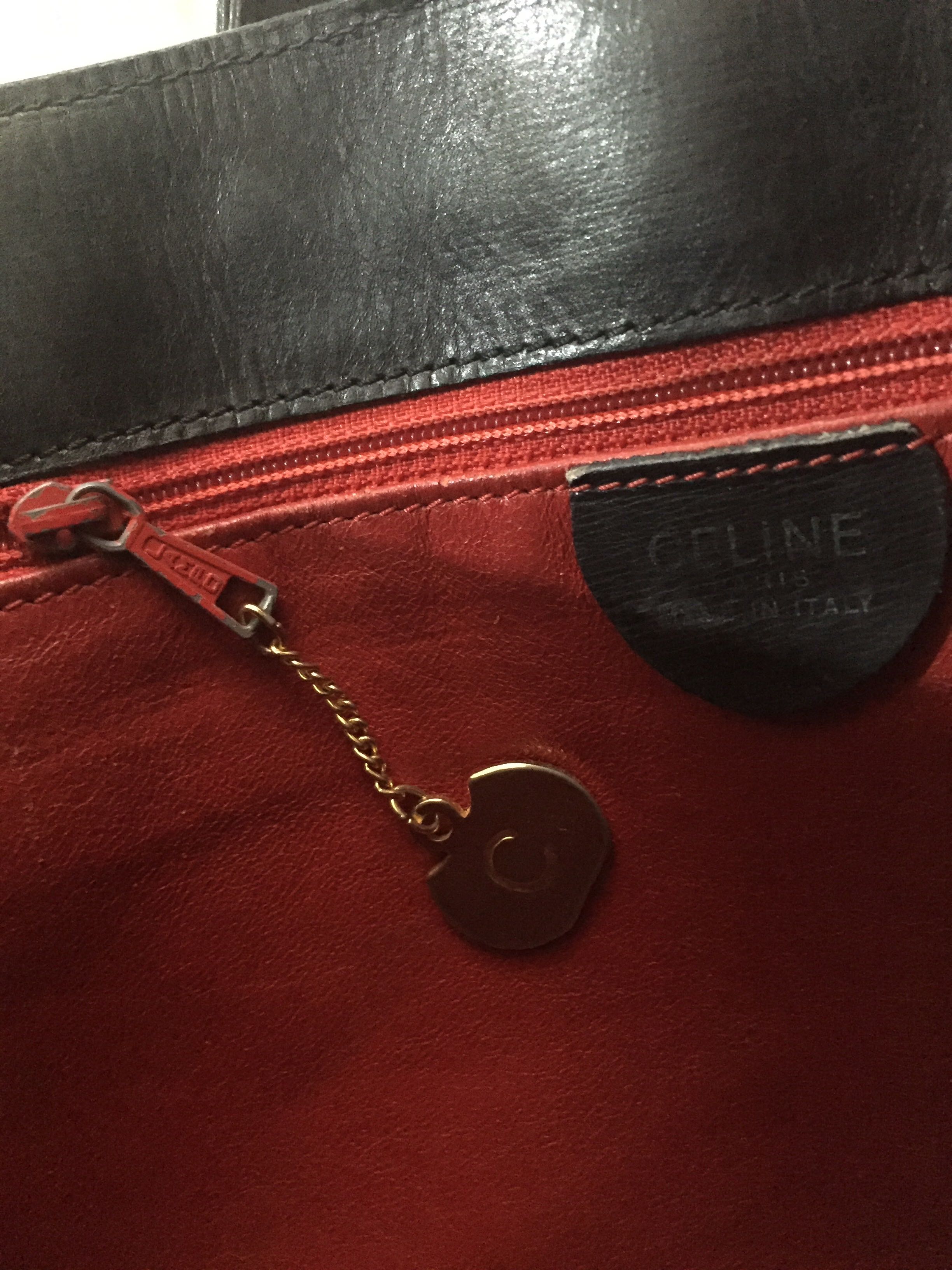 Authentic Vintage Celine Paris Leather Bucket Bag, Luxury, Bags ...