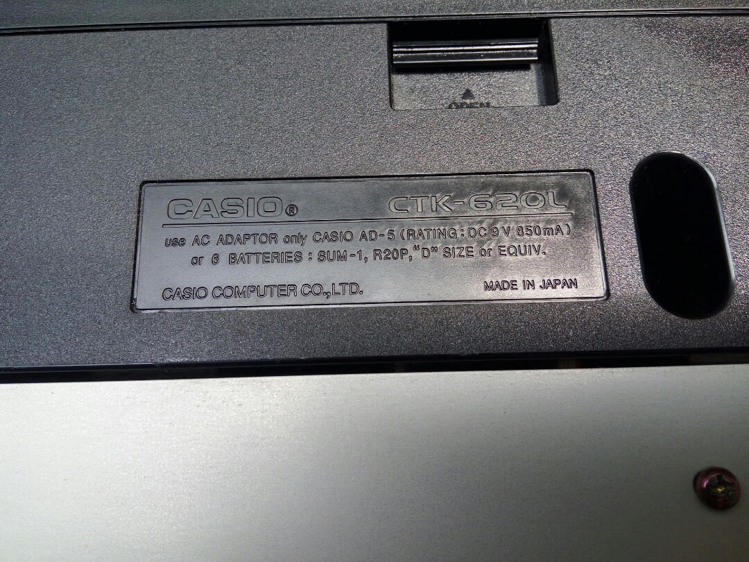 Casio CTK-620L keyboard Made in Japan 220 volts, Hobbies & Toys, Music ...
