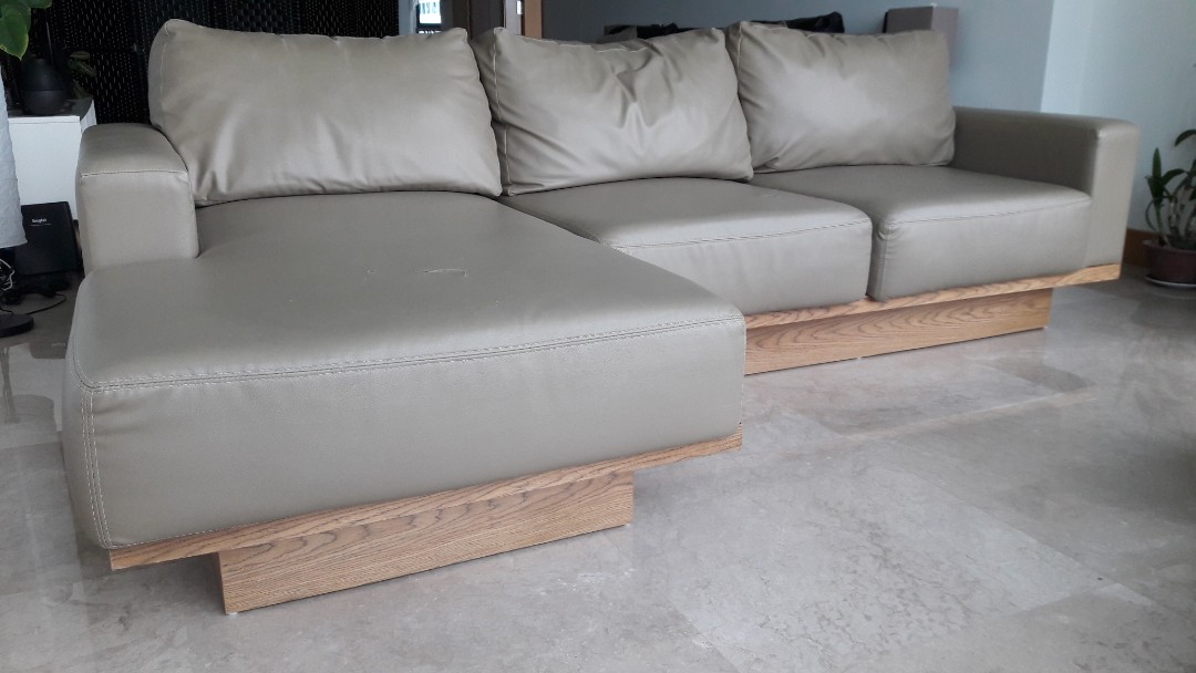 Cellini Leather Sofa, Furniture & Home Living, Furniture, Sofas on ...