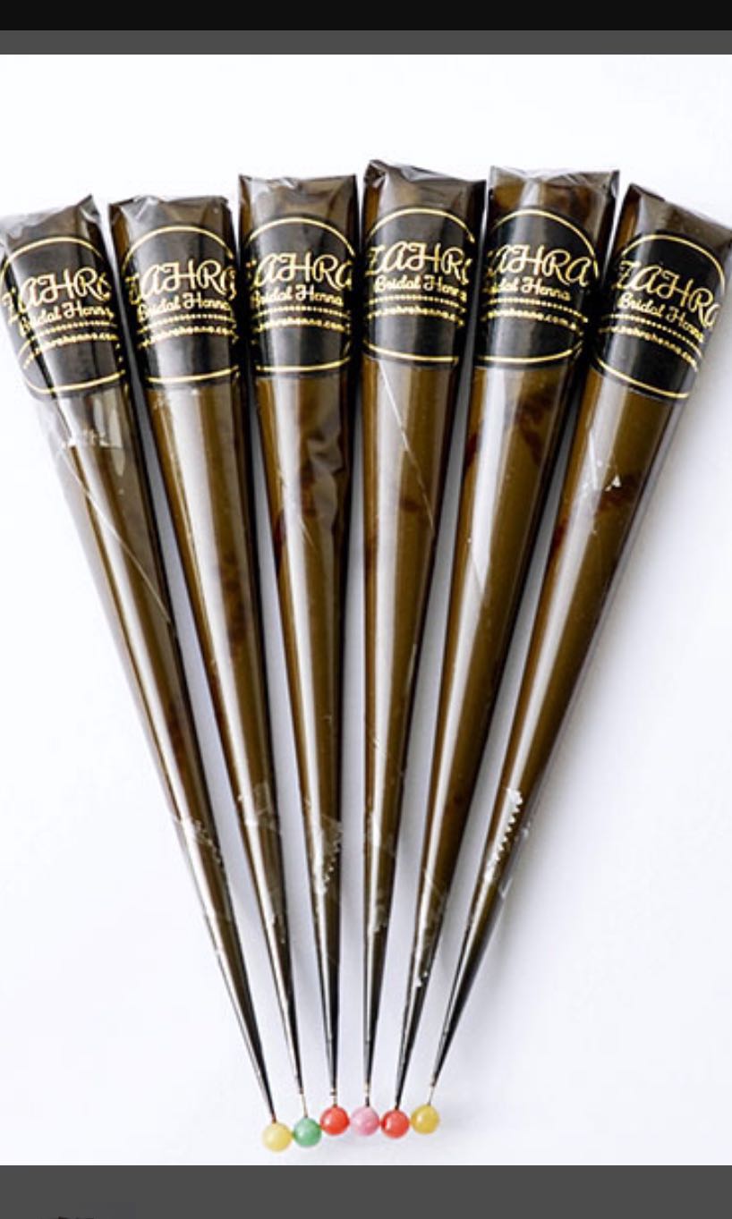 FRESH natural Henna cones x 6s, Beauty & Personal Care, Hands & Nails ...