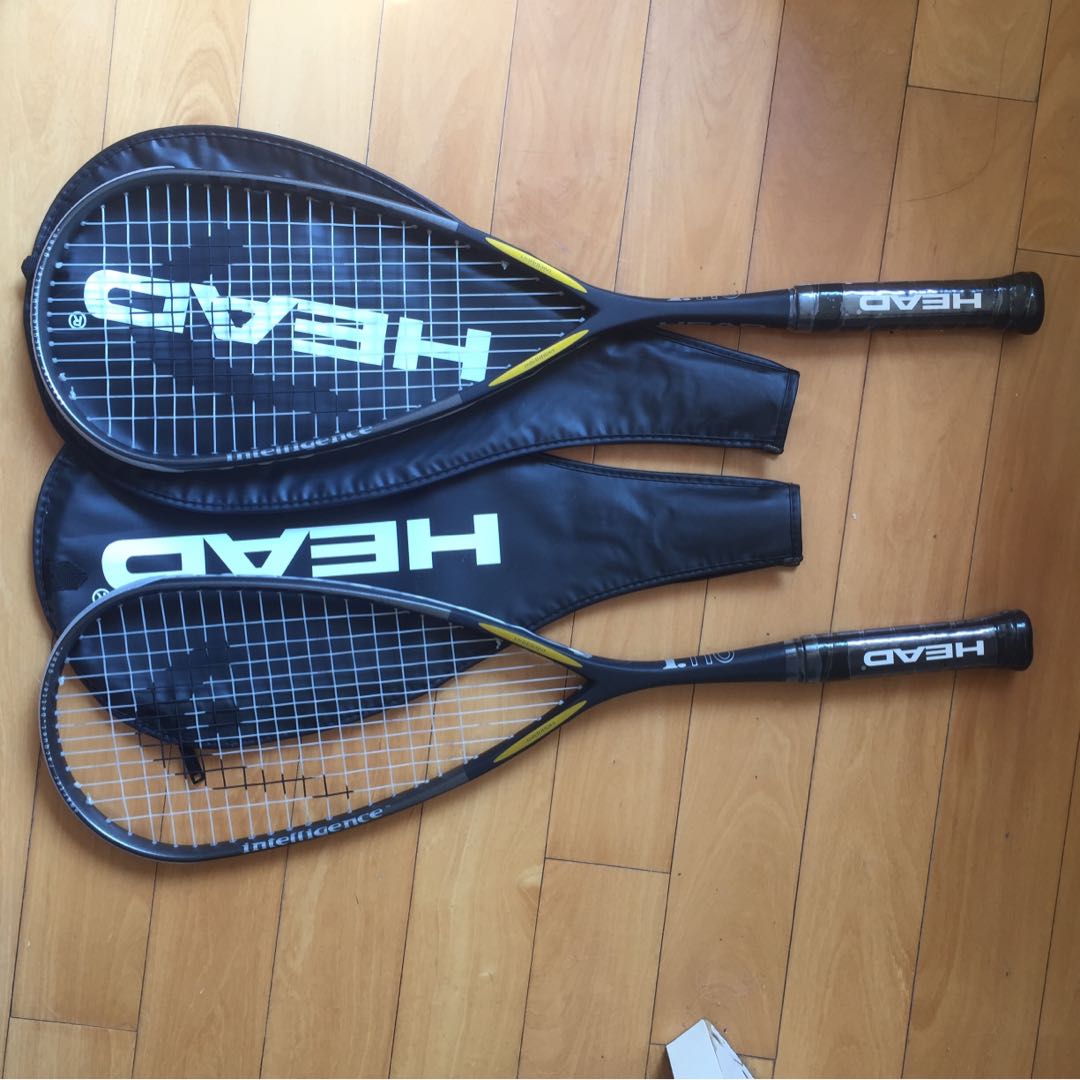 HEAD 壁球拍 Intelligent i110 squash racket （一對）, 運動產品, 運動與體育, 運動與體育 - 球拍和 ...