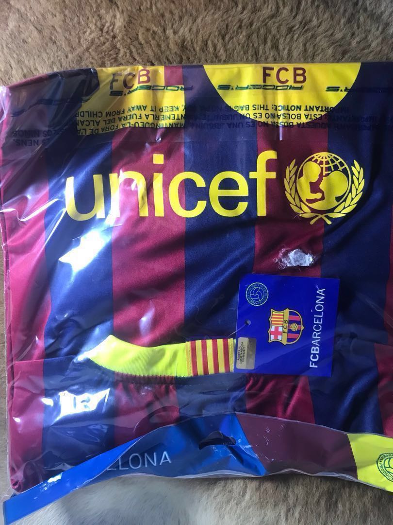 Original Messi Barcelona UNICEF football soccer Jersey BNWT, Men's ...