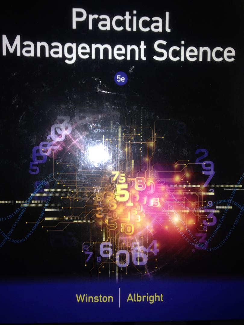 Practical Management Science - Winston & Albright (5e), Hobbies & Toys ...