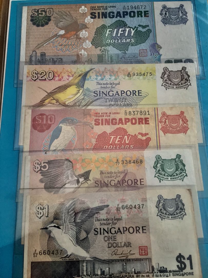 Singapore bird series banknote, Hobbies & Toys, Memorabilia ...