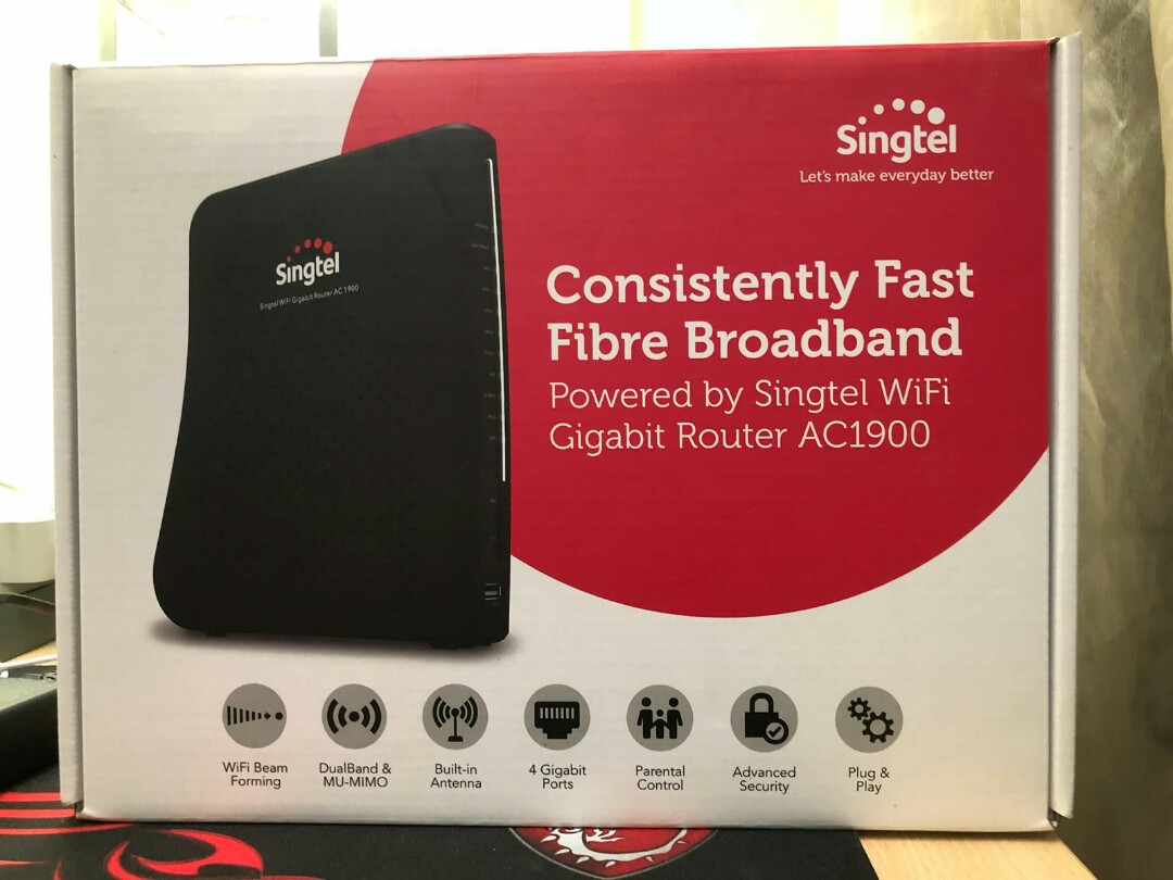 Singtel WiFi Gigabit Router AC Elite (AC1900), Computers & Tech, Parts ...