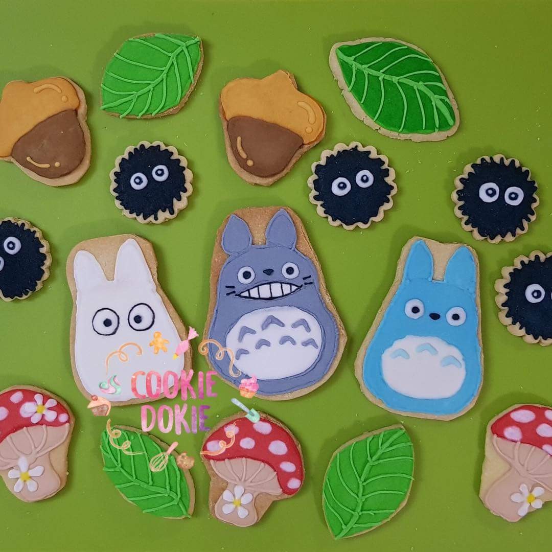 Totoro icing cookies, Food & Drinks, Homemade Bakes on Carousell
