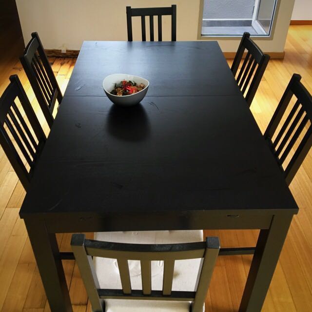 Dining Table extendable (no chairs), Furniture & Home Living, Furniture ...