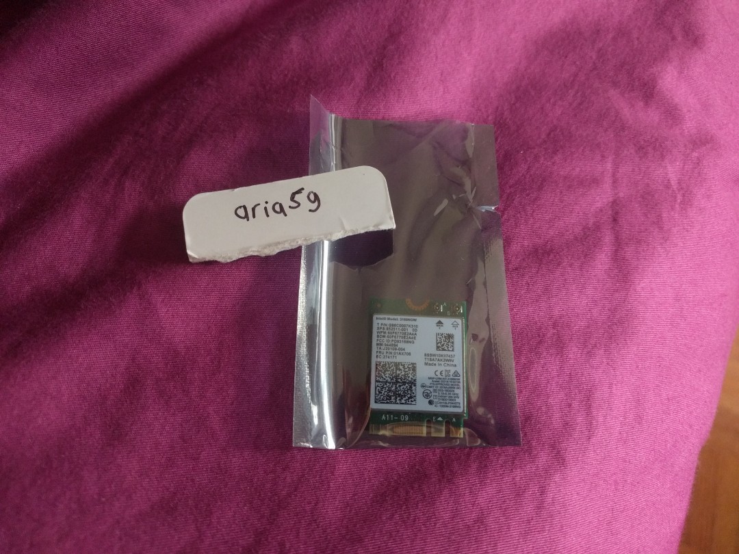 Intel Wireless-AC 3168 Card, Computers & Tech, Parts & Accessories ...