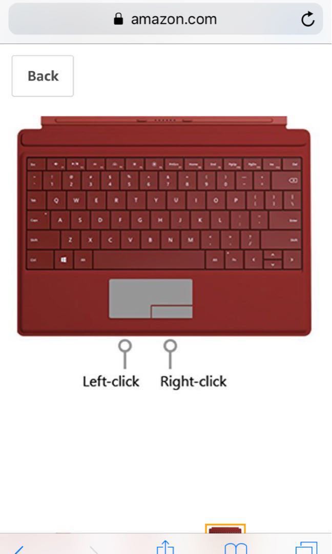 Microsoft Surface Pro 3 Type Cover ( German Keyboard ), Red (RD2-00077 ...