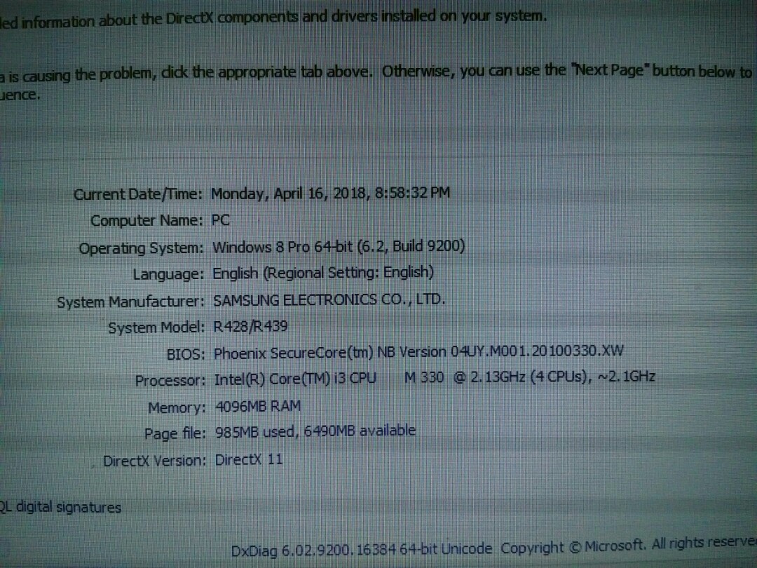 Samsung R428 Core i3 4GB RAM 500GB HDD 14.1 inches Laptop, Computers ...