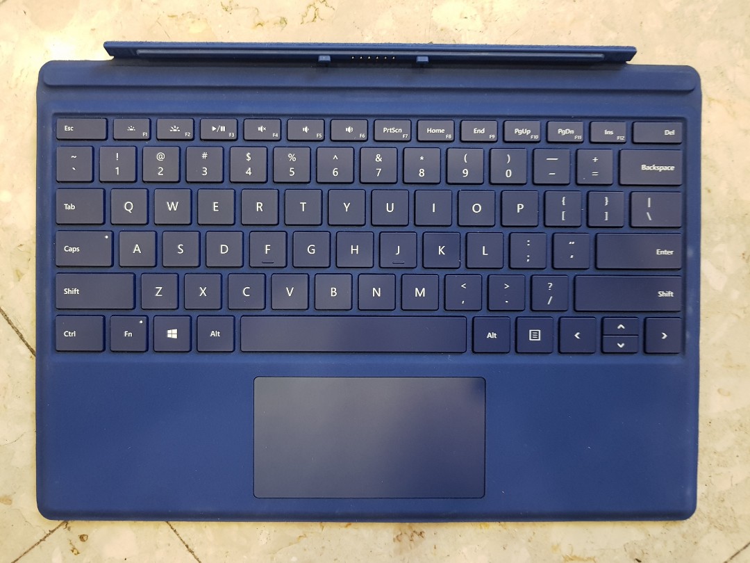 Surface Pro 4 Type Cover - Blue, Computers & Tech, Parts & Accessories ...