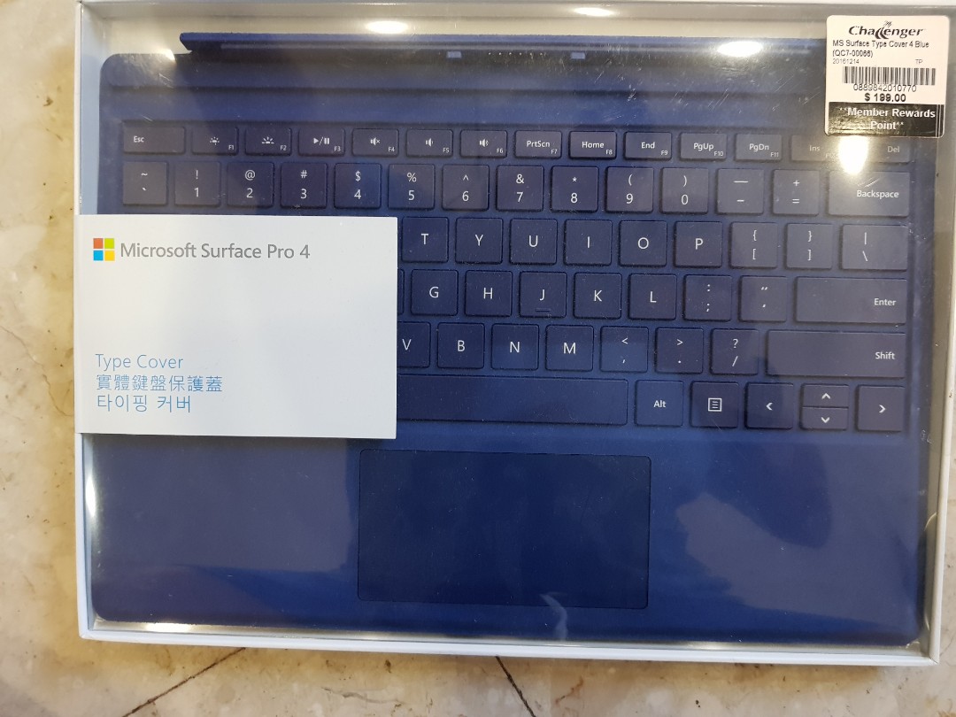 Surface Pro 4 Type Cover - Blue, Computers & Tech, Parts & Accessories ...