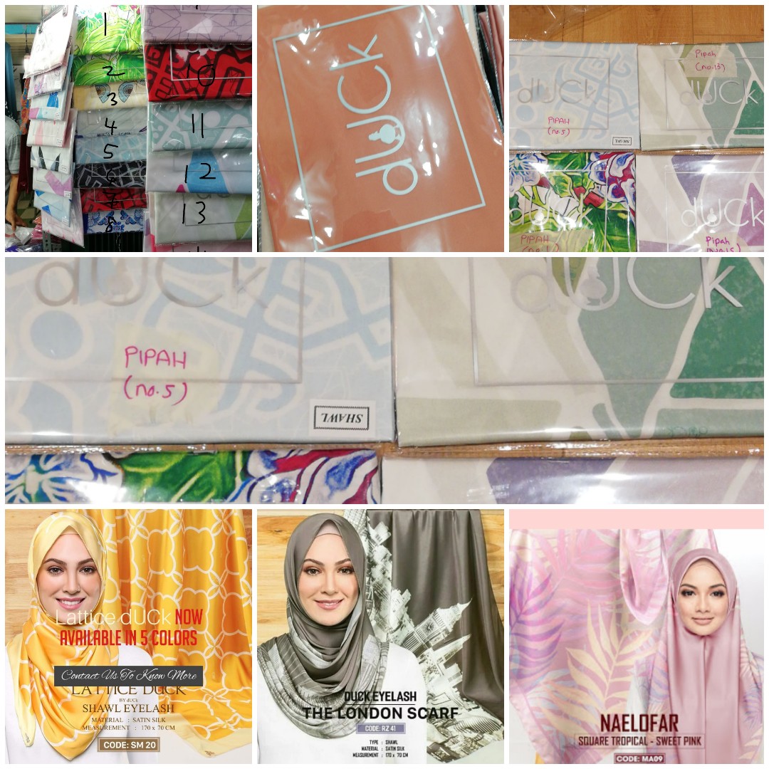 Telekung Siti Khadijah dan Tudung Duck, Women's Fashion, Muslimah ...