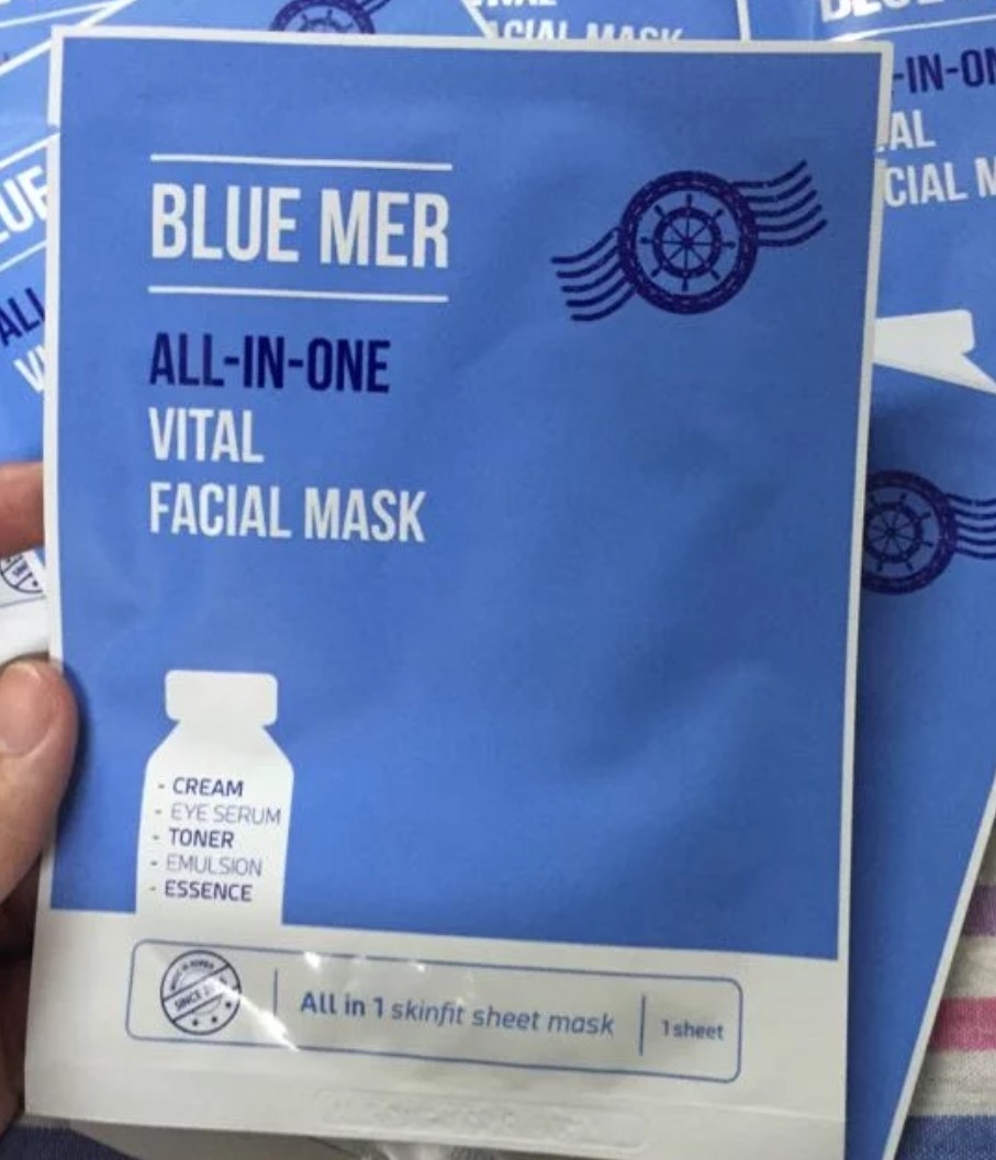 Blue Mer All in One Vital Facial Mask, Beauty & Personal Care, Face ...