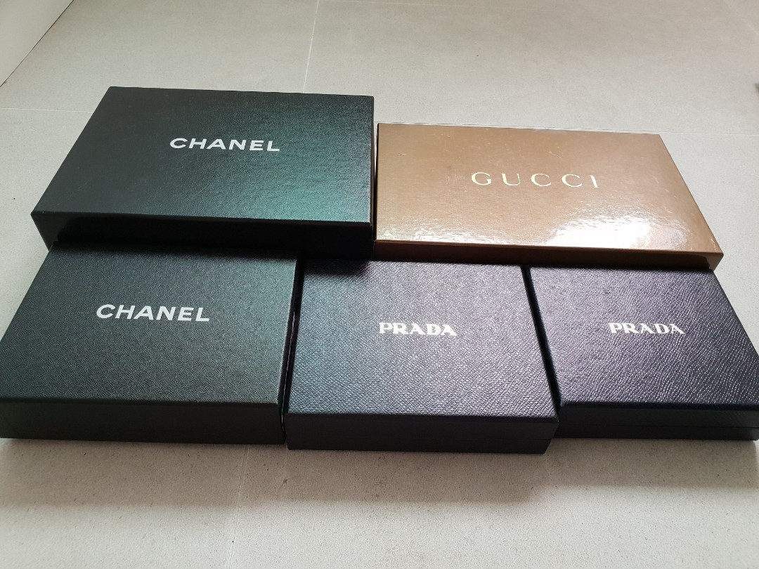 GUCCI and PRADA Boxes, Luxury, Bags & Wallets on Carousell