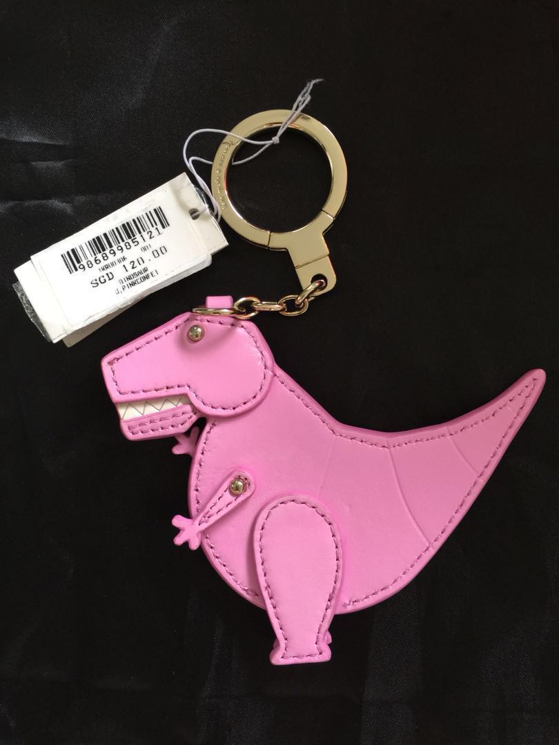 KATE SPADE NEW YORK LEATHER T-REX DINOSAUR kEY CHAIN/KEY CHARM (BRAND ...