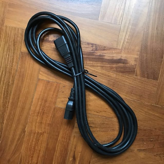Power cable extension 3m long, Computers & Tech, Parts & Accessories ...