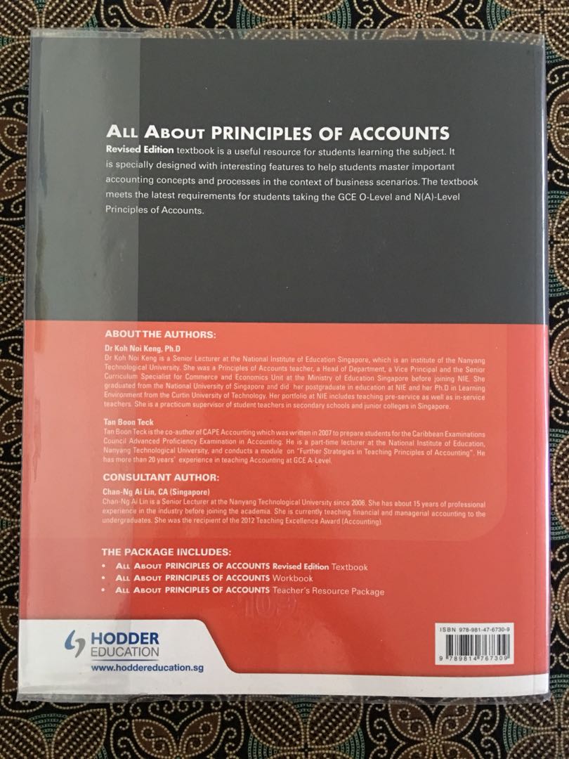Principles Of Accounts Textbook/ POA textbook, Hobbies & Toys, Books ...