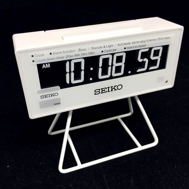 SEIKO Miniature Marathon Timer Alarm Clock, Furniture & Home Living ...