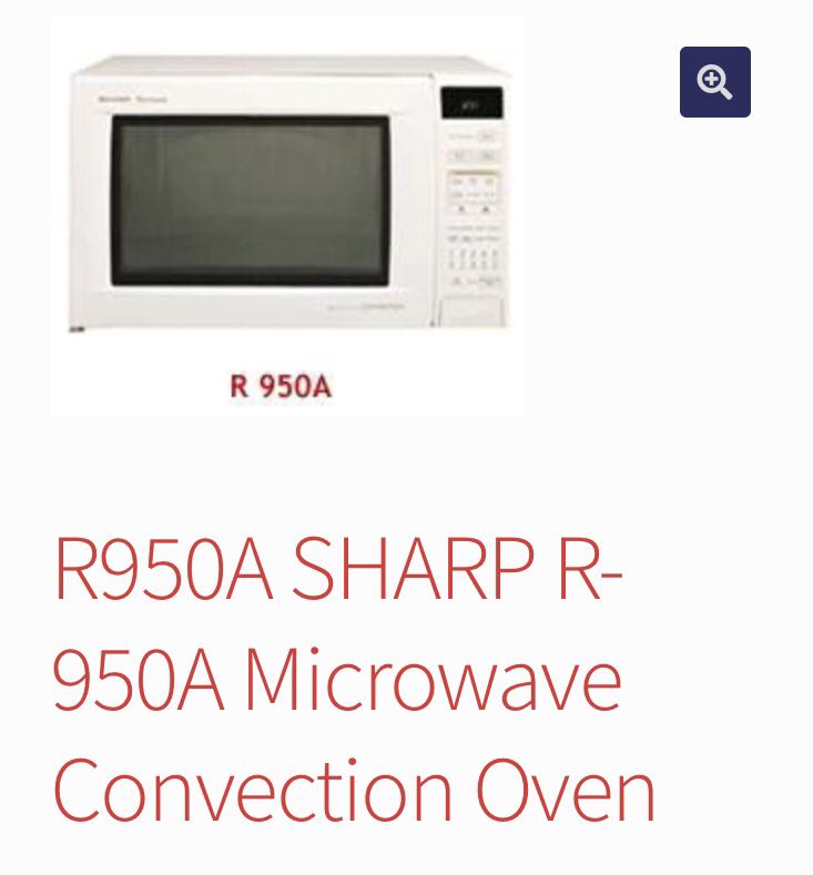 Sharp R950A, TV & Home Appliances, Kitchen Appliances, Ovens & Toasters ...