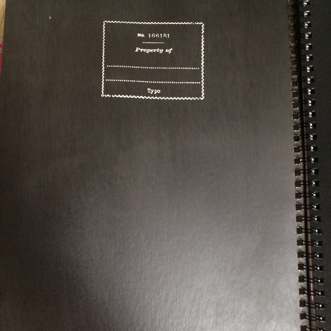 Typo A4 Spinout Notebook, Buku & Alat Tulis, Buku Pelajaran di Carousell