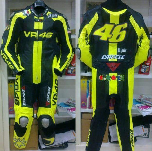VR 46 Motorbike Leather Racing Suit, Sports Equipment, Sports & Games ...