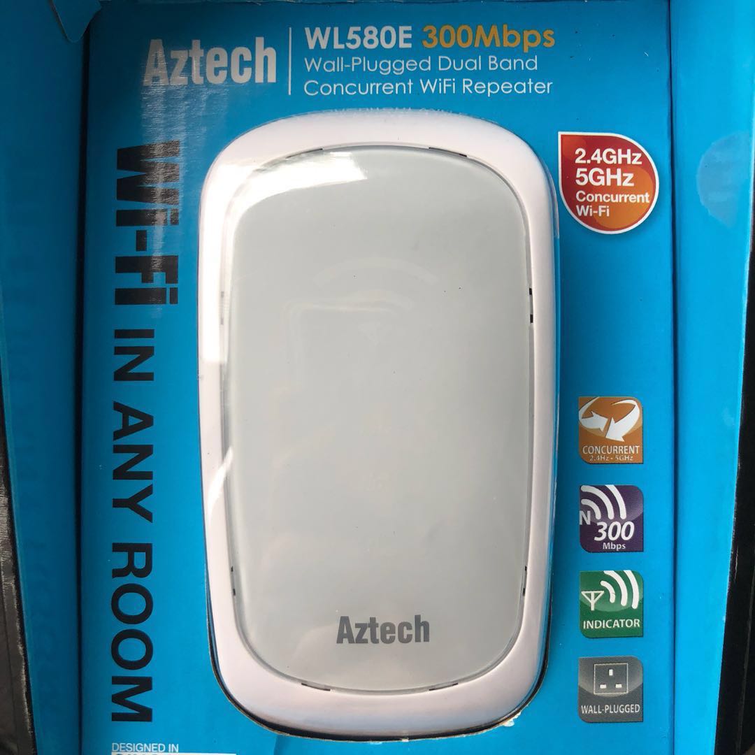 Wifi Repeater Aztecs 300mbps, Computers & Tech, Parts & Accessories ...