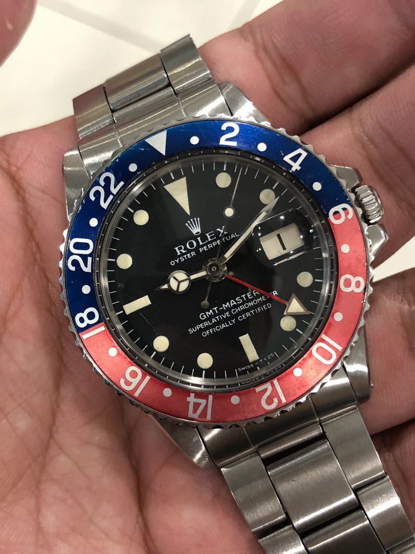 1970 Vintage Rolex GMT Master 1675 Mark 1 Long E Dial Full Set Box ...