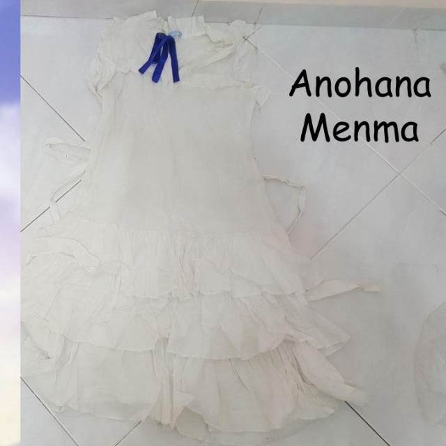 Anohana Menma white dress, Women's Fashion, Tops, Sleeveless on Carousell