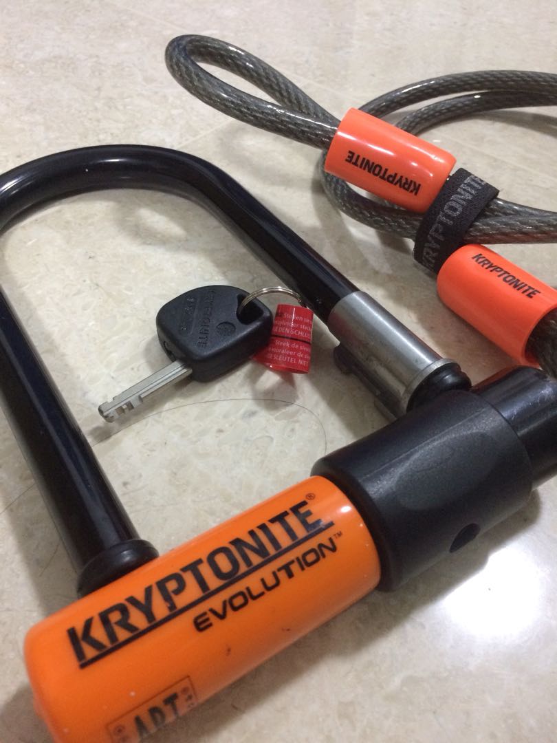 Bicycle Lock Kryptonite Evolution, Sports Equipment, Bicycles & Parts ...