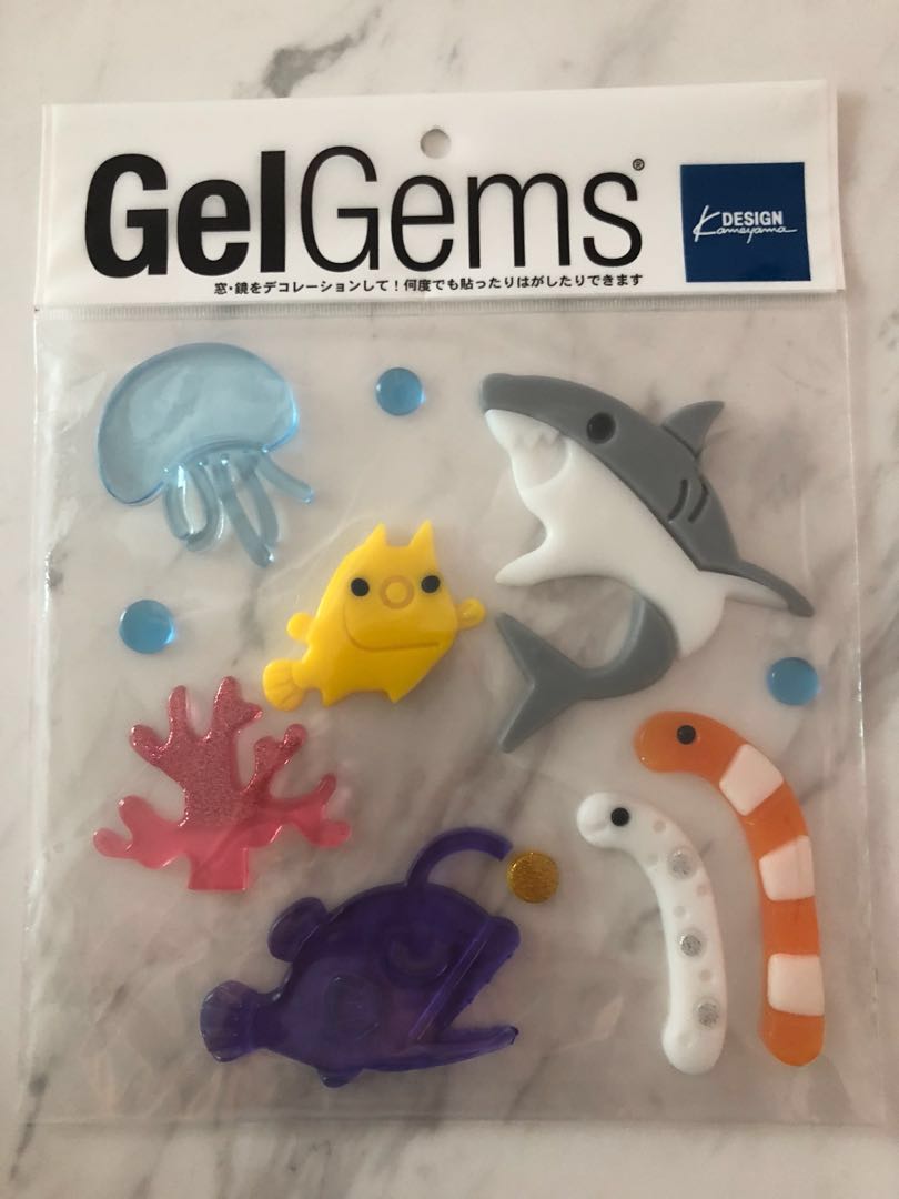 BN Cute Gel Gems Window Clings for Kids (Japan), Hobbies & Toys ...