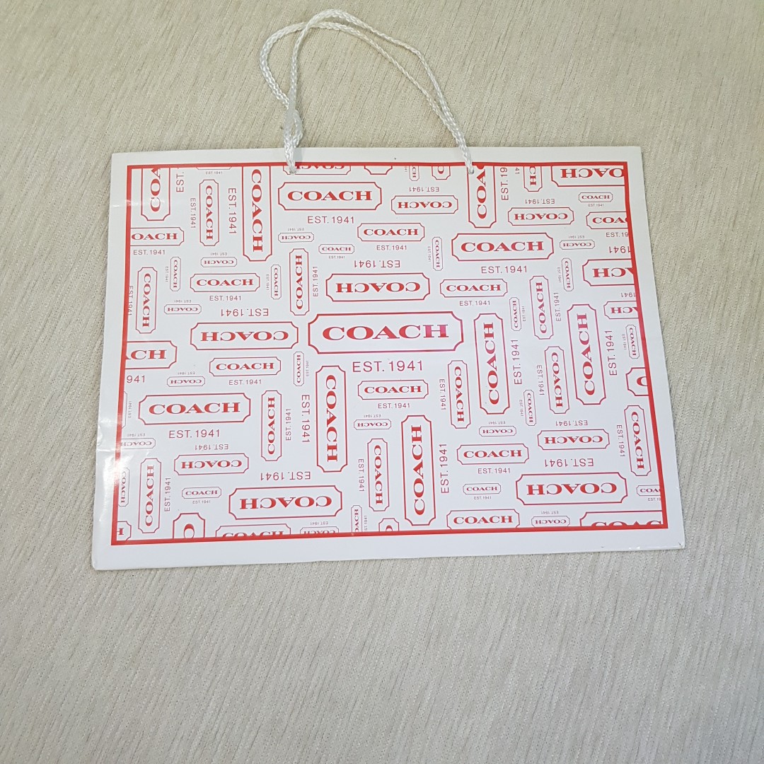Coach Paper Bag, Luxury, Bags & Wallets on Carousell
