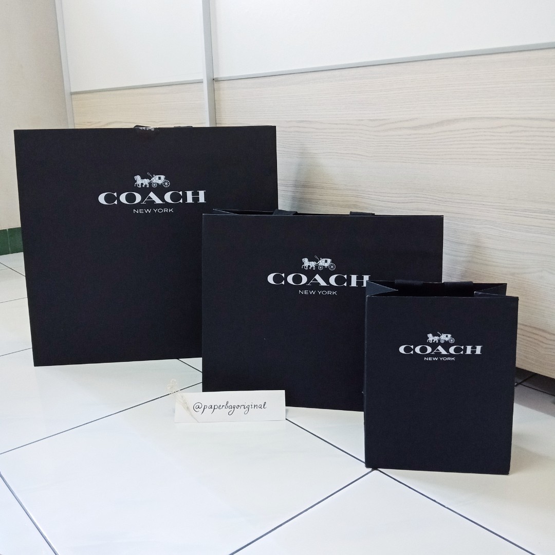 Coach Paperbag Authentic Original Paper bag, Barang Mewah, Tas & Dompet ...