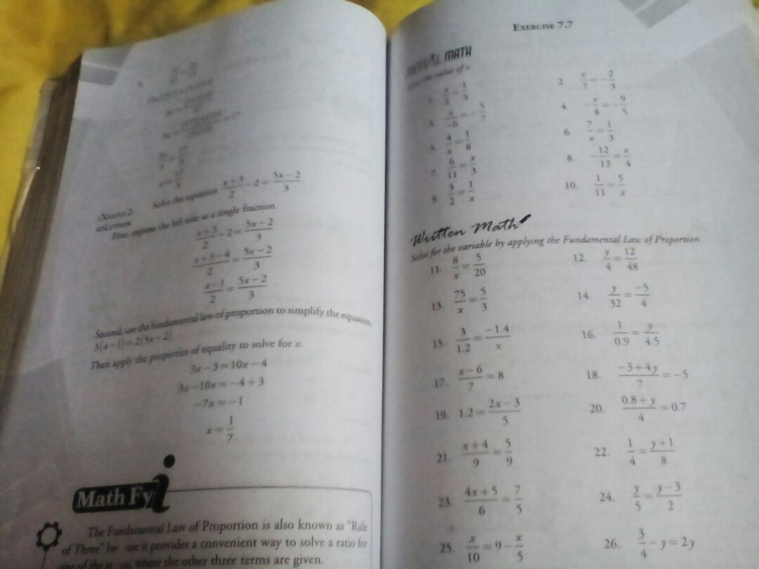 Grade 7 Math Textbook, Hobbies & Toys, Books & Magazines, Textbooks on ...
