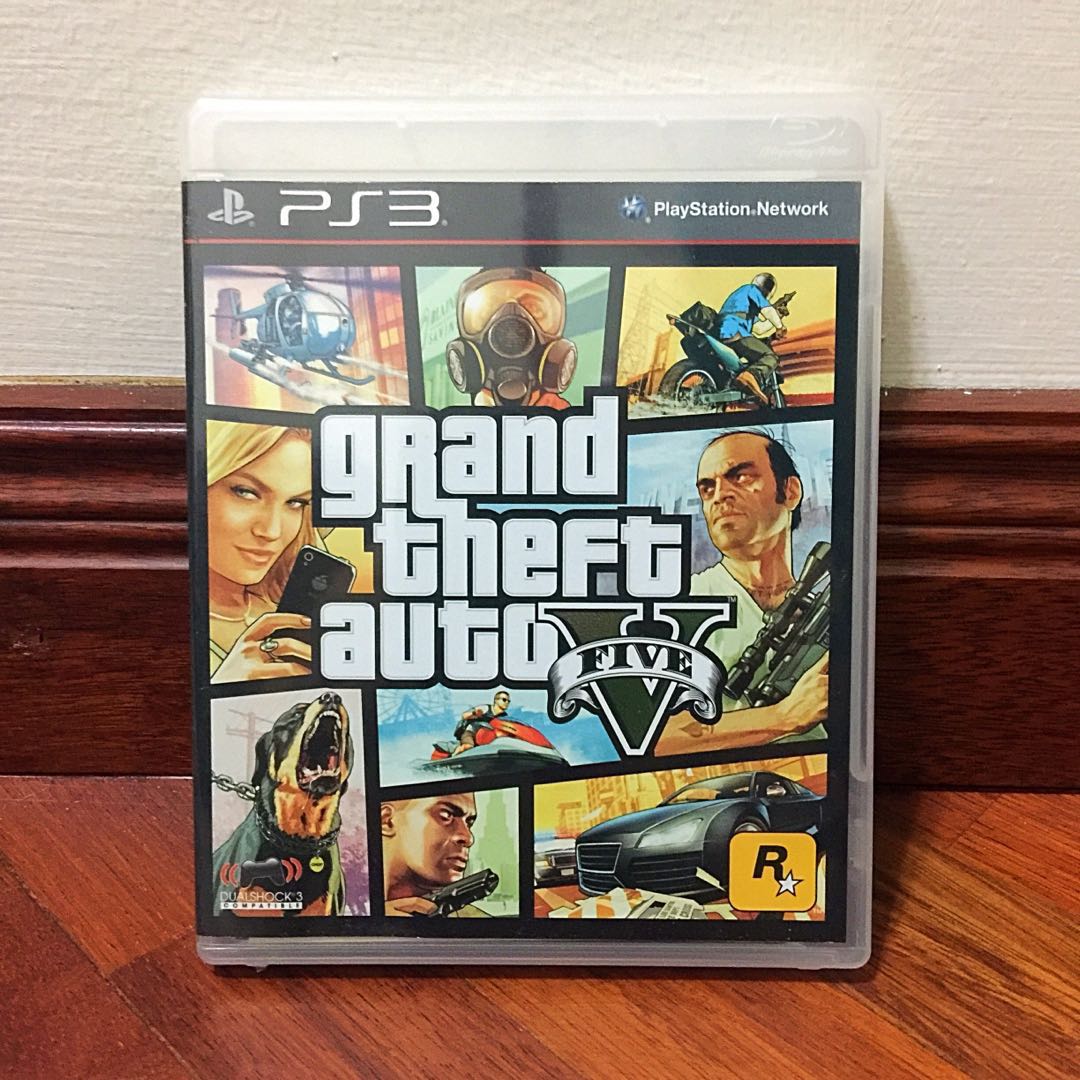 GTA V with map (PS3), Video Gaming, Video Games, PlayStation on Carousell