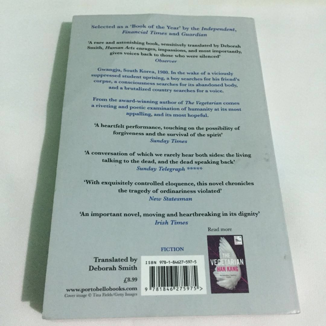 Human Acts by Han Kang, Hobbies & Toys, Books & Magazines, Textbooks on ...