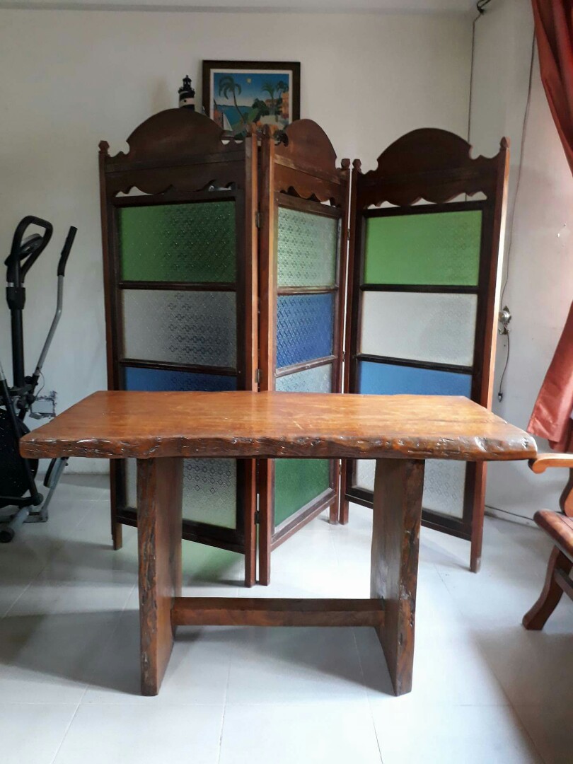 Molave table & divider, Babies & Kids, Baby Nursery & Kids Furniture ...