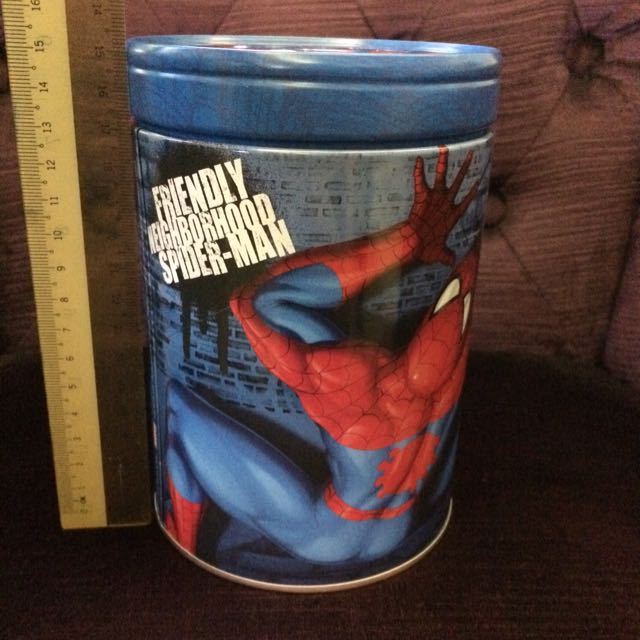 New In Bag Spider-Man Tin Saving Bank, Hobbies & Toys, Toys & Games on ...