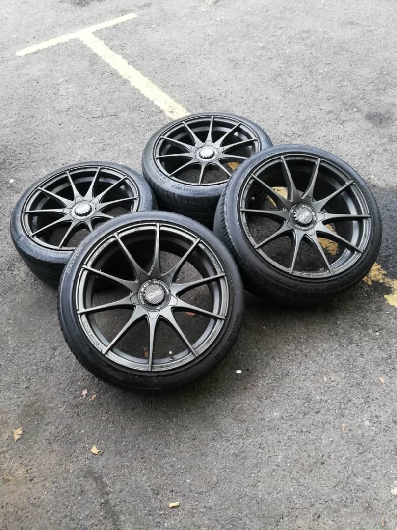 Oz racing formula HLT 18 inch sports rim volkswagen golf r tyre 70% ...