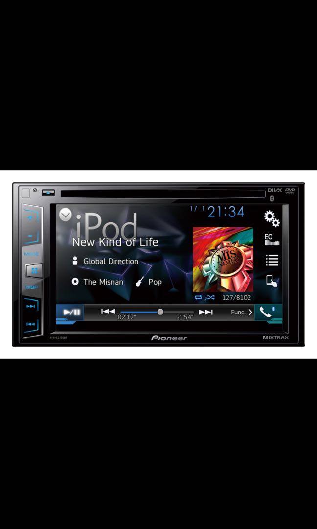 Pioneer AVH-185DVD In-Dash Double-DIN DVD Multimedia AV Receiver with 6 ...