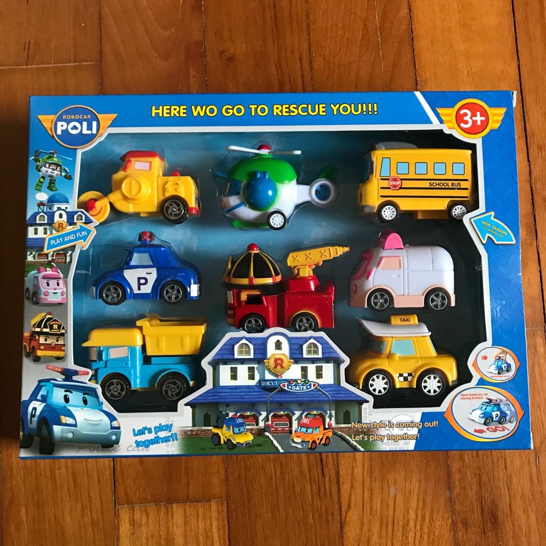 Robocar Poli pull back toys, Hobbies & Toys, Toys & Games on Carousell