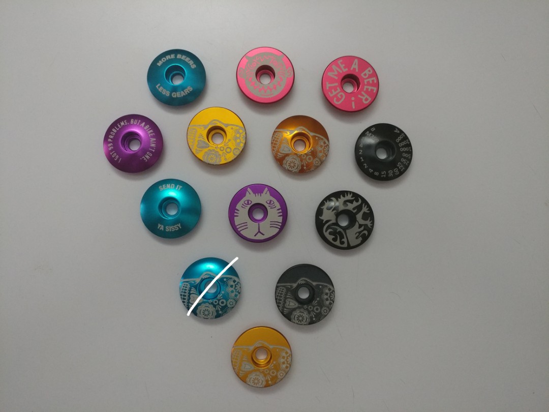 Stem caps with designs, Sports Equipment, Bicycles & Parts, Bicycles on ...
