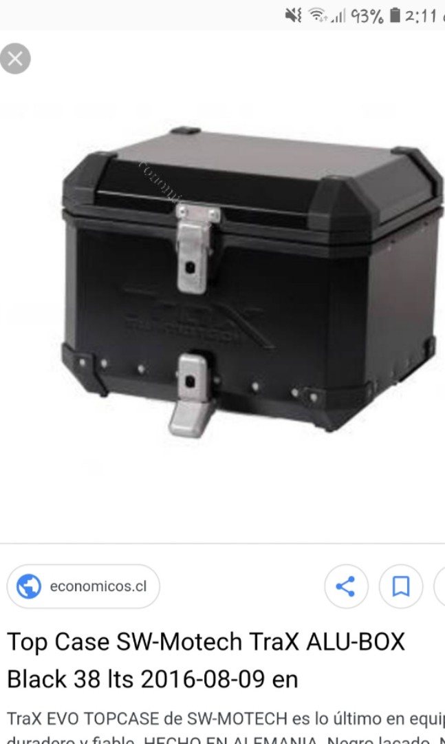 Sw motech trax top box, Motorcycles, Motorcycle Accessories on Carousell