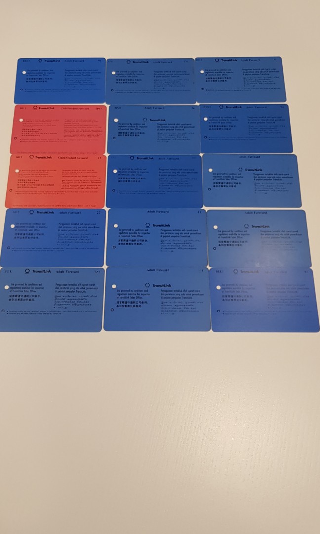 Transit Link Cards - MRT Cards, Hobbies & Toys, Memorabilia ...