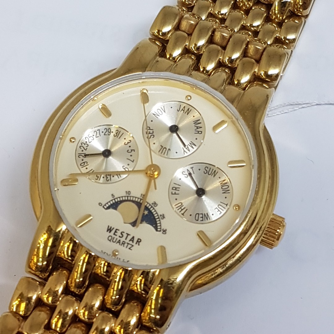 Westar Moon Phase Watch, Luxury, Watches on Carousell